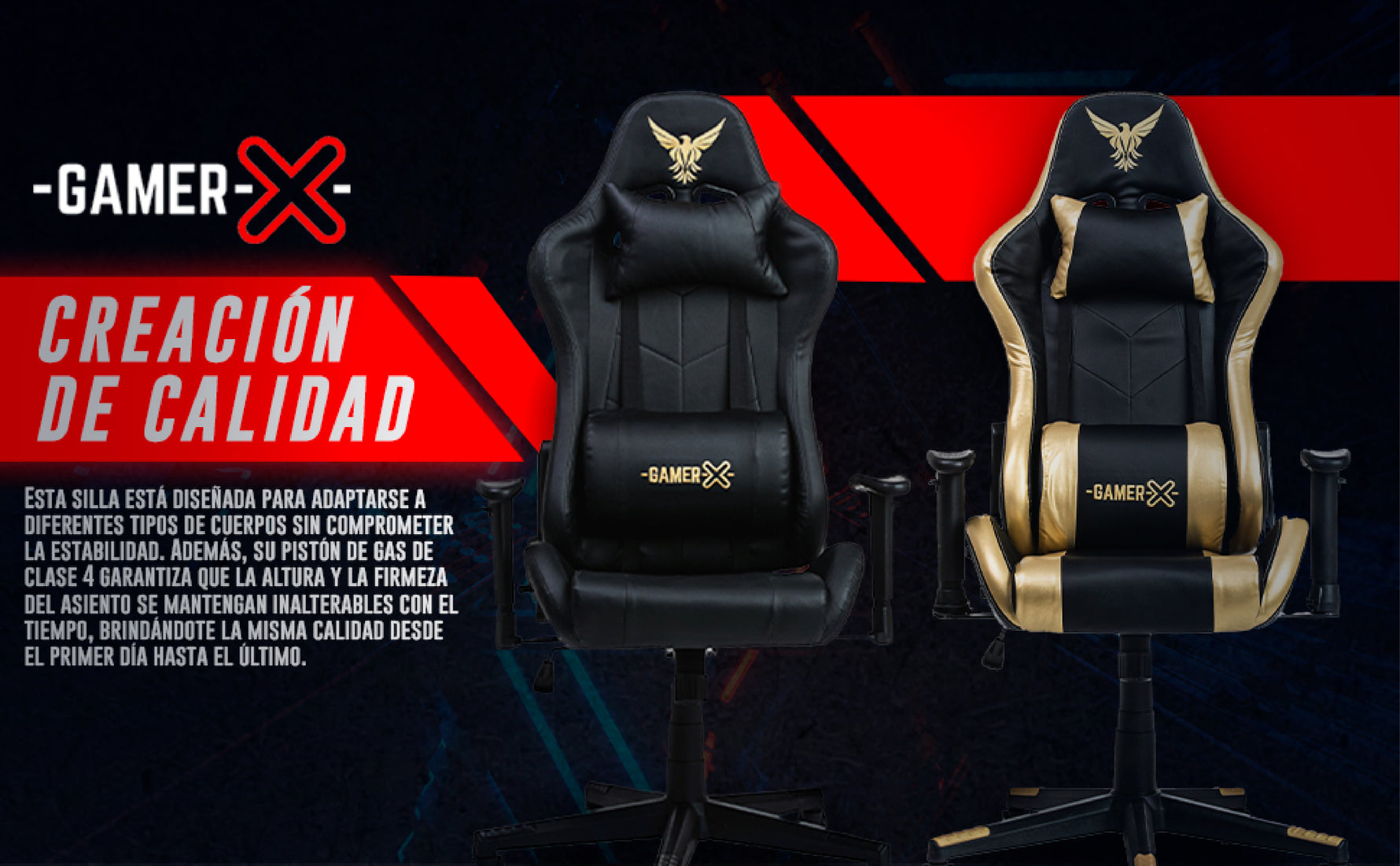 Compra la Mejor Silla Gamer -Gamer-X- para una Experiencia de Juego y